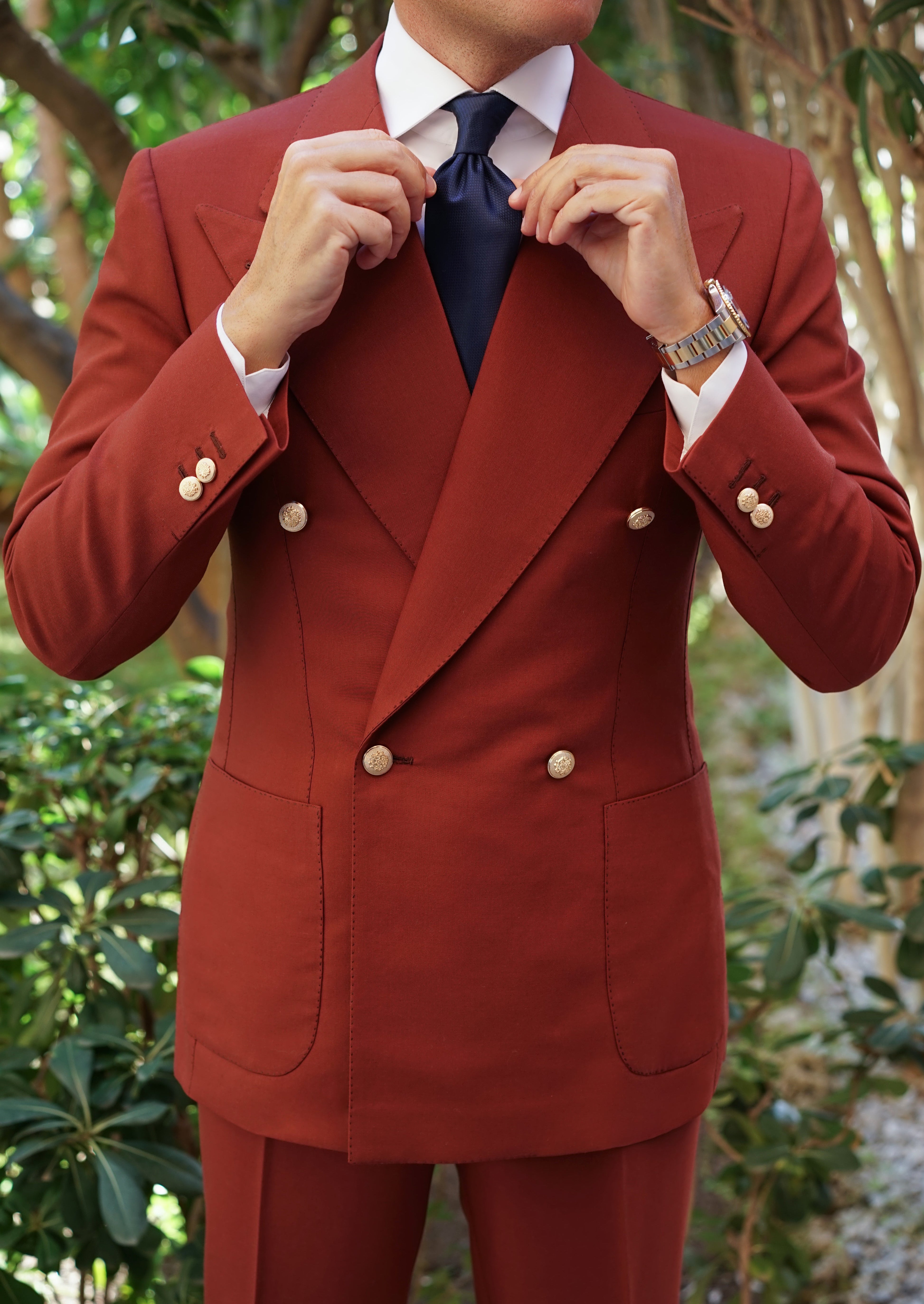 Lyon Dark Orange Suit – DanielReCollection